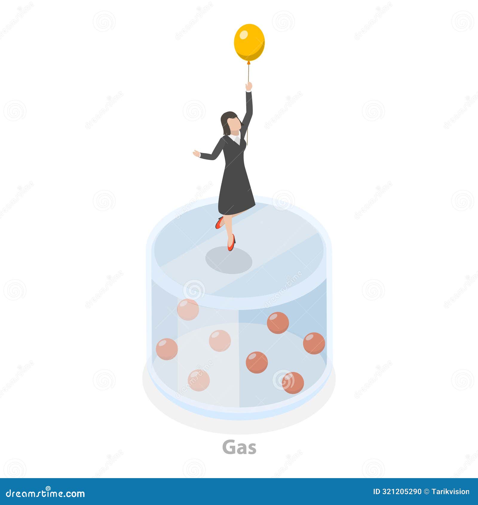 3D Isometric Flat Illustration of State of Matter. Item 2 Stock Vector ...