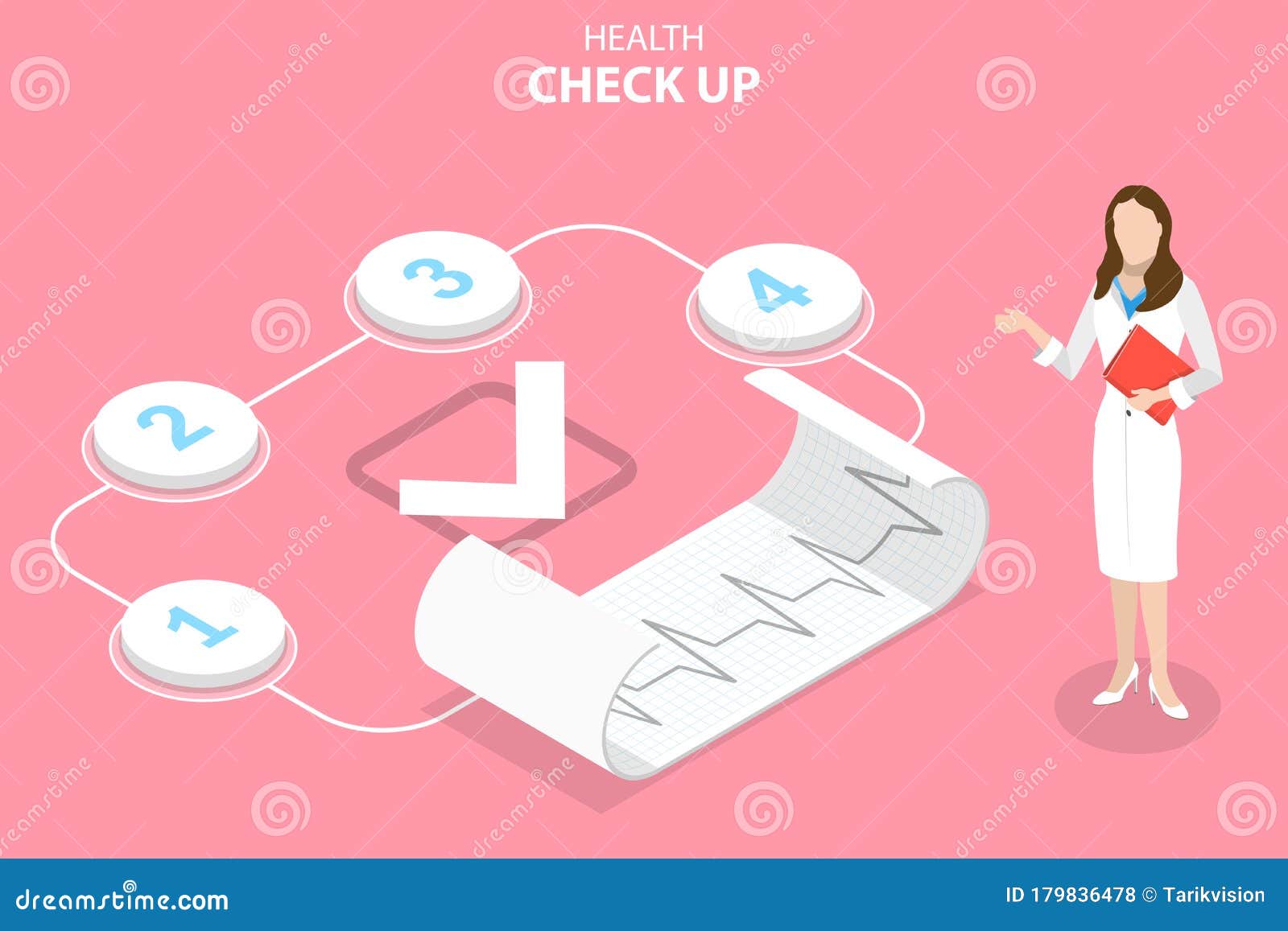 3D Isometric Flat Vector Concept of Health Check Up, Annual Medical ... 3D Isometric Flat Vector Concept of Health Check Up, Annual Medical ...