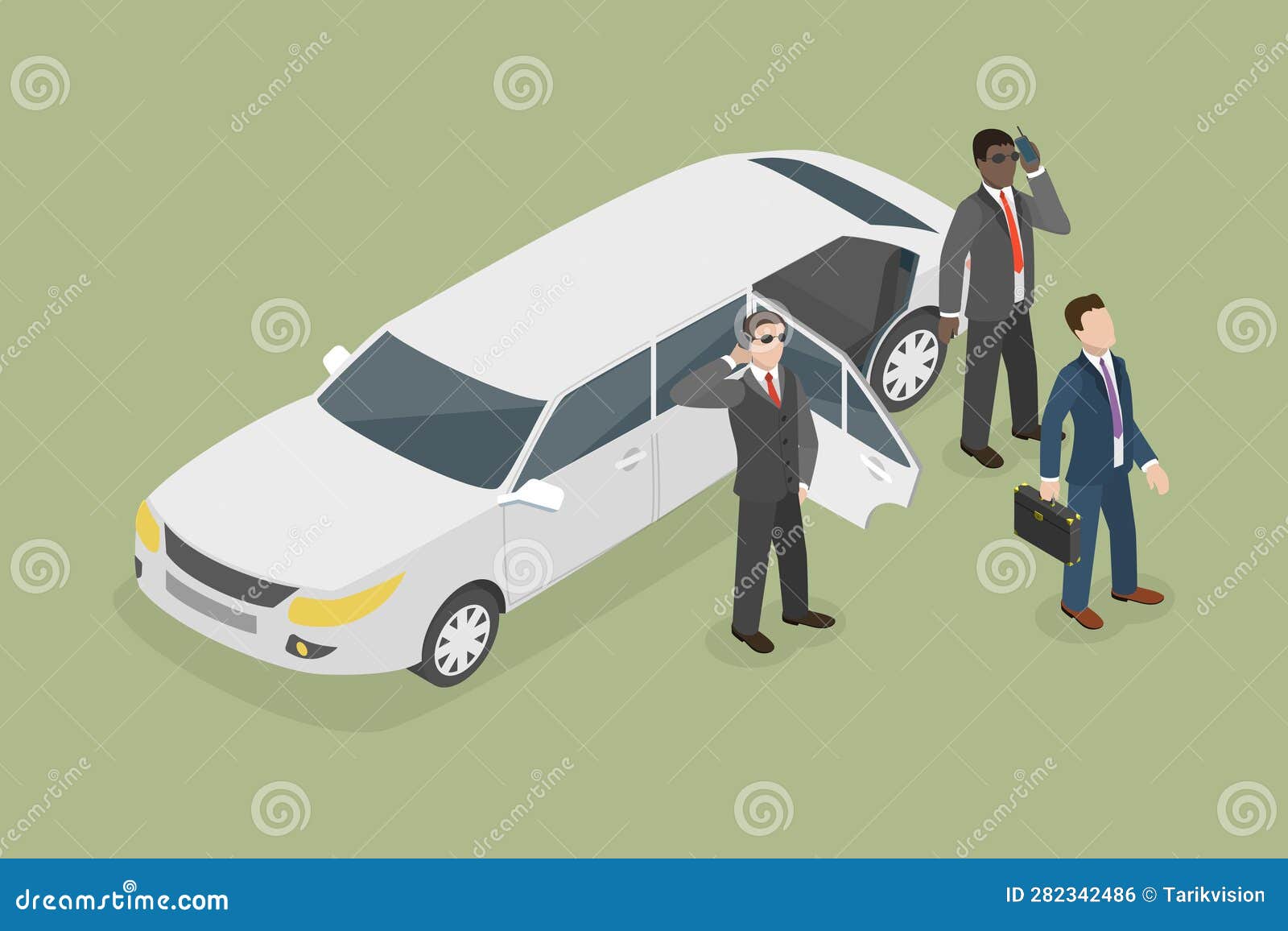 3D Isometric Flat Vector Conceptual Illustration of Bodyguard Stock ...
