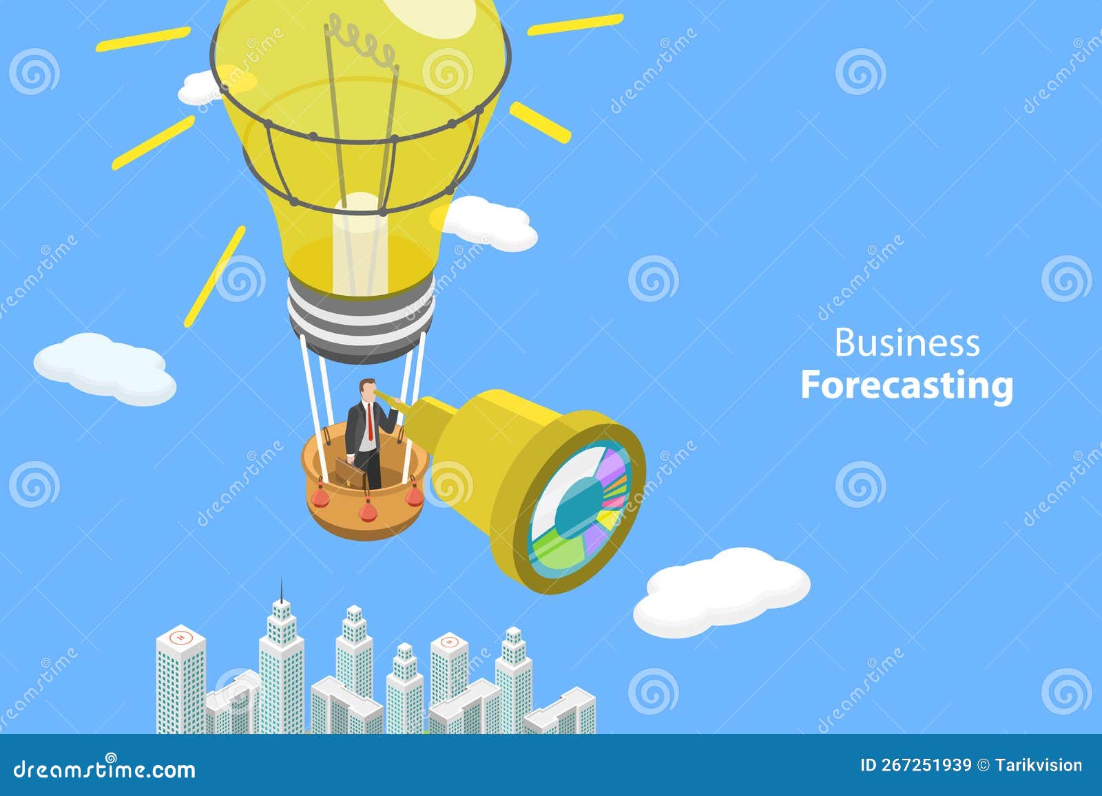 3D Isometric Flat Vector Conceptual Illustration of Business ...