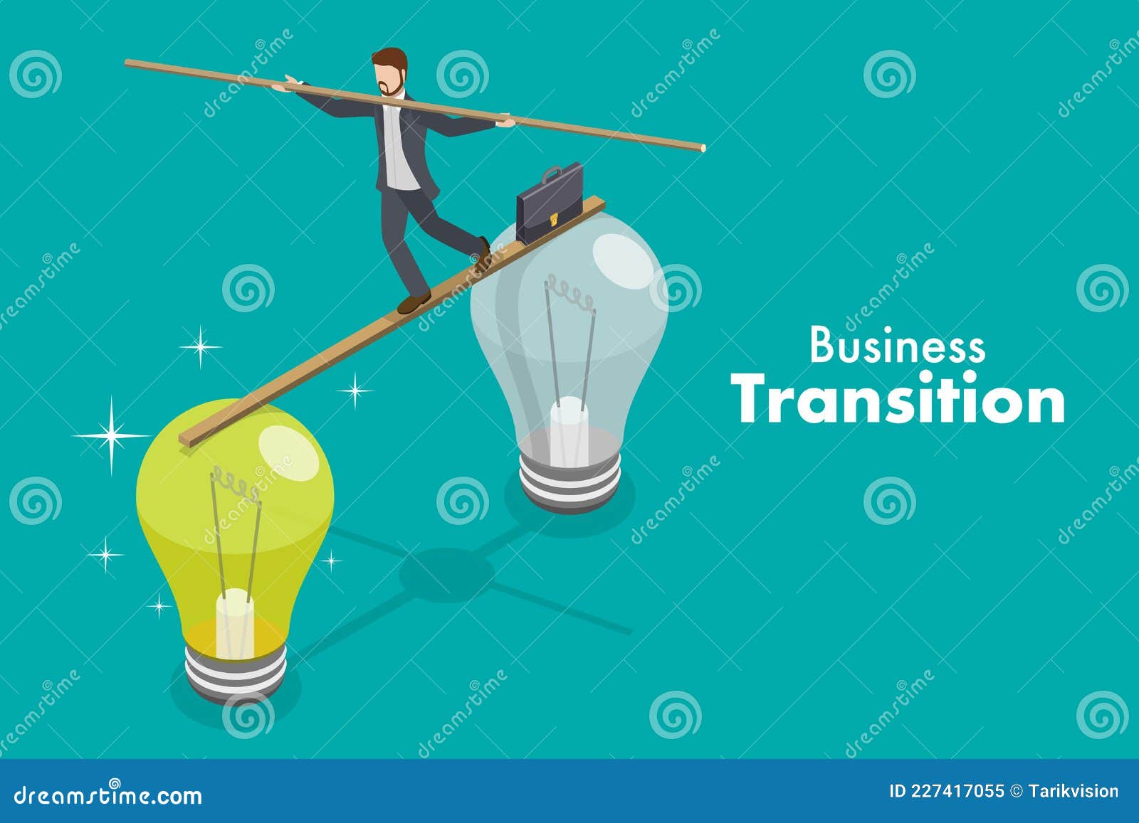 3D Isometric Flat Vector Conceptual Illustration of Business Transition ...