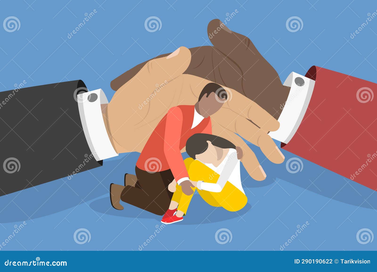 3D Isometric Flat Vector Conceptual Illustration of Care of People ...