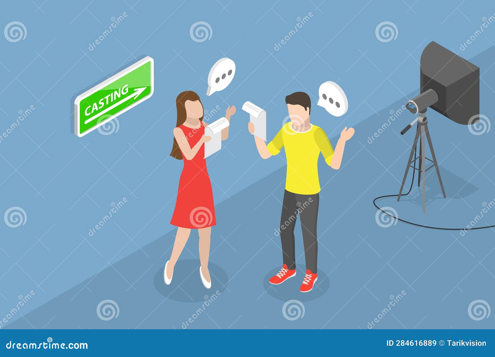 Actor Reading Film Script Before Movie Or Theater Scene Playing ...