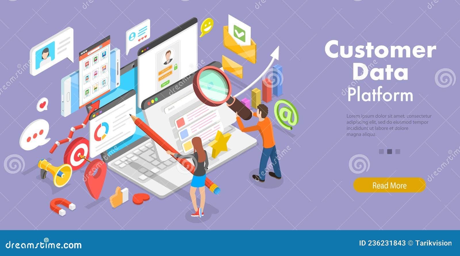 Customer Data And Analytics Vector Line Icons Set. Customer, Data ...