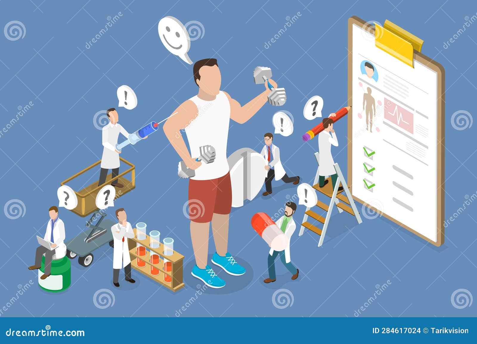 Doping Isometric Flowchart Cartoon Vector | CartoonDealer.com #236885213