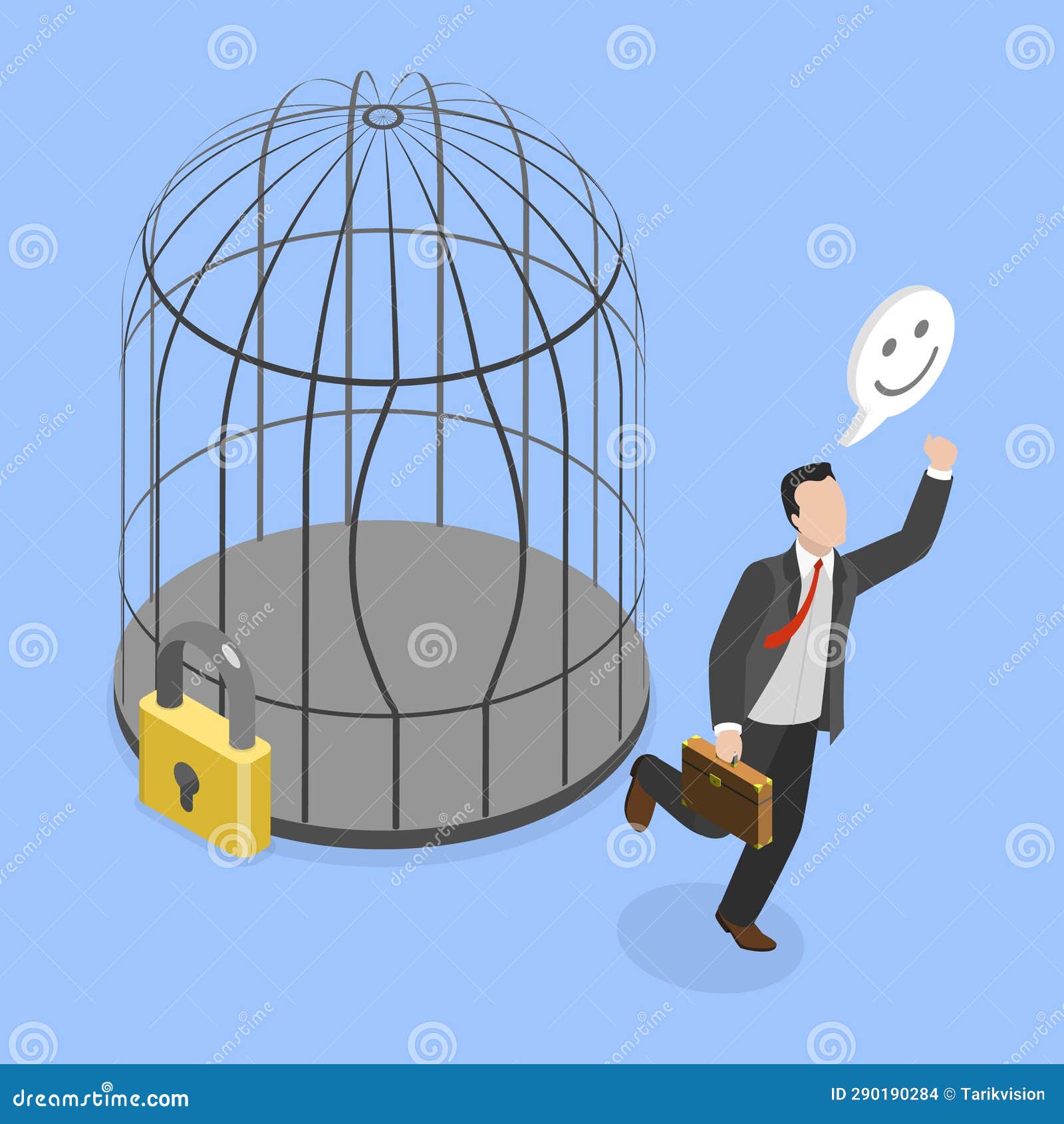 3D Isometric Flat Vector Conceptual Illustration of Escape from Routine ...