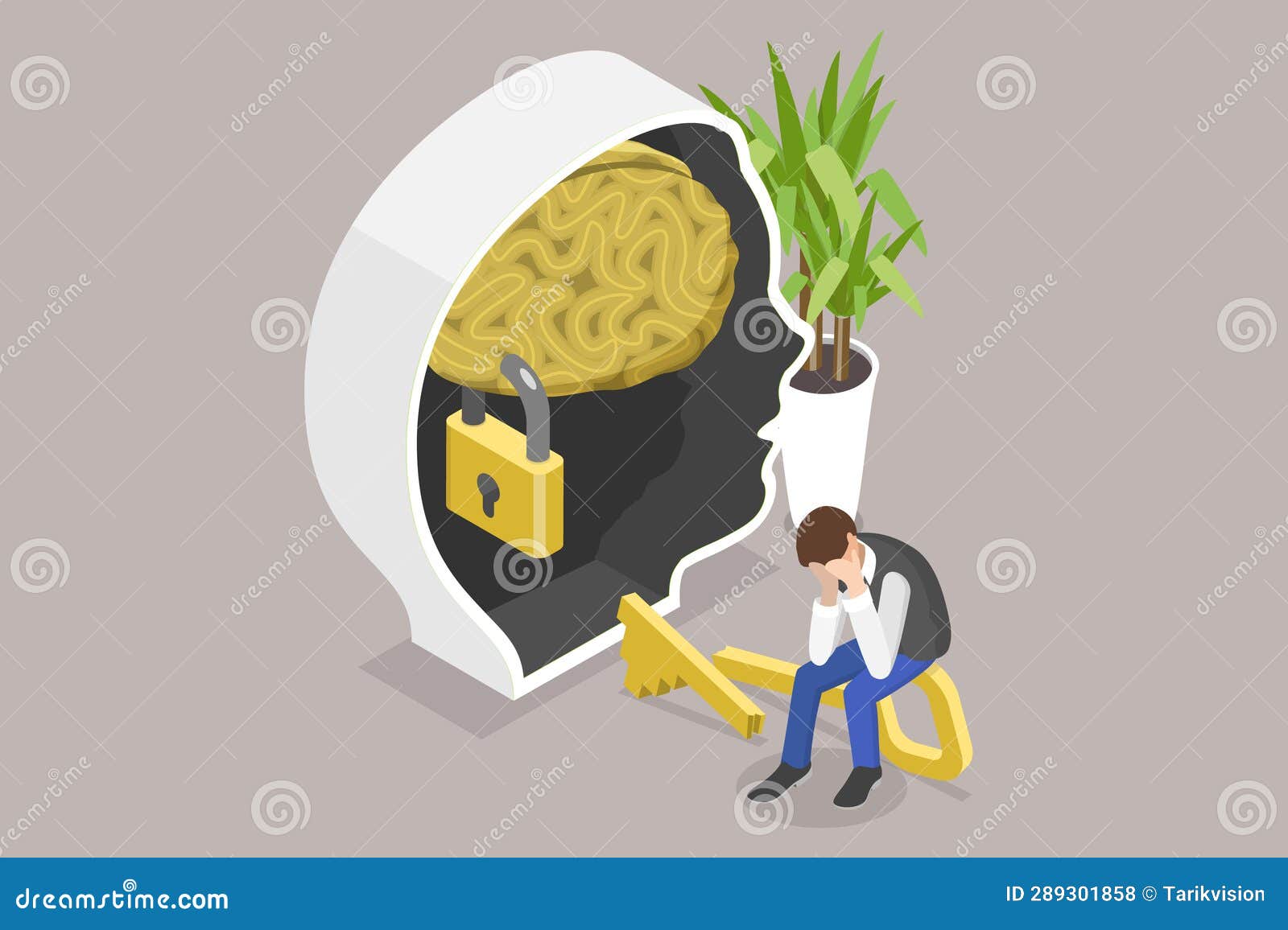 Flat Mindset Brain People Silhouette Logo Design Vector Illustration ...