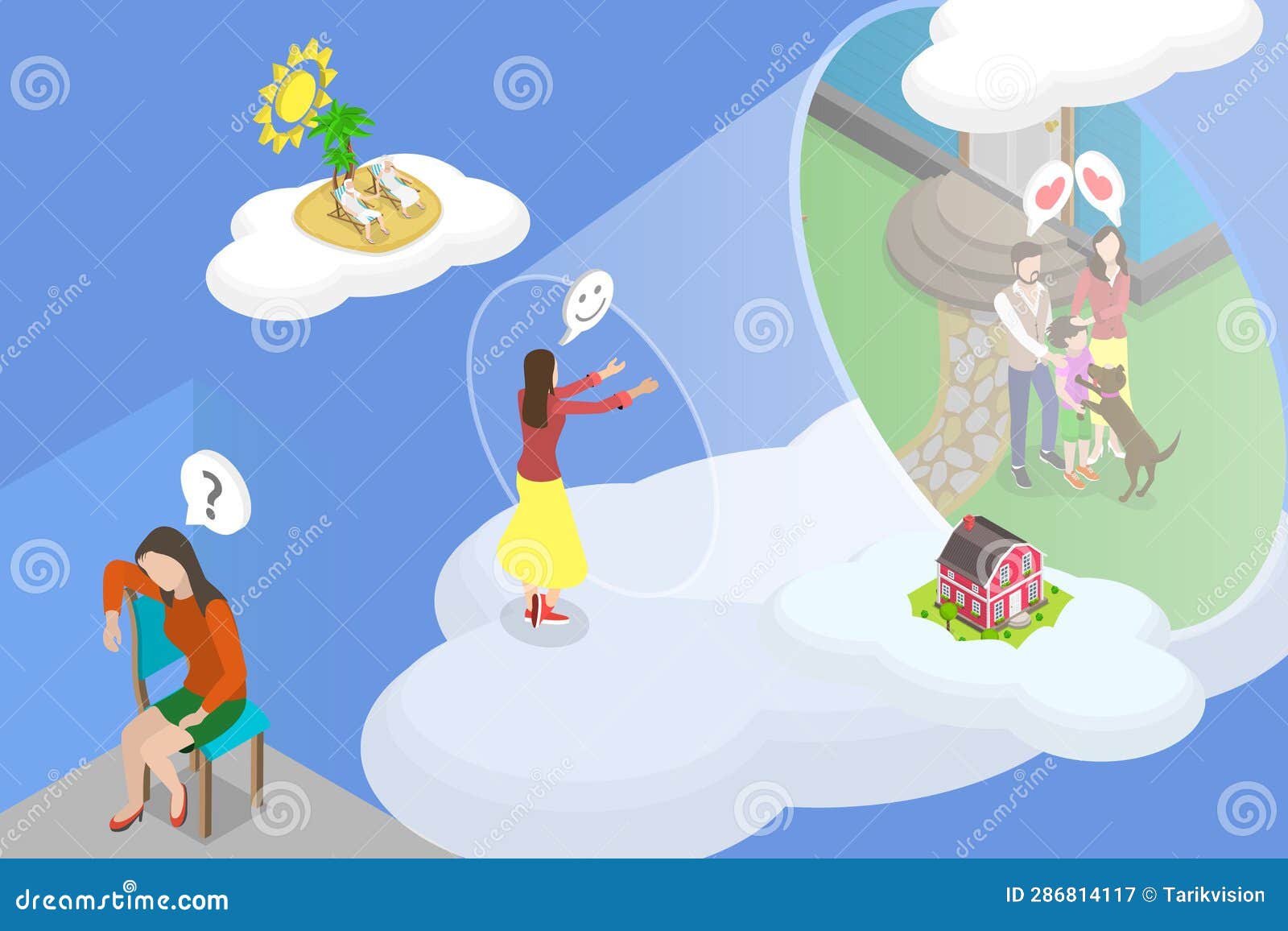 3D Isometric Flat Vector Conceptual Illustration of Hope Stock Vector ...