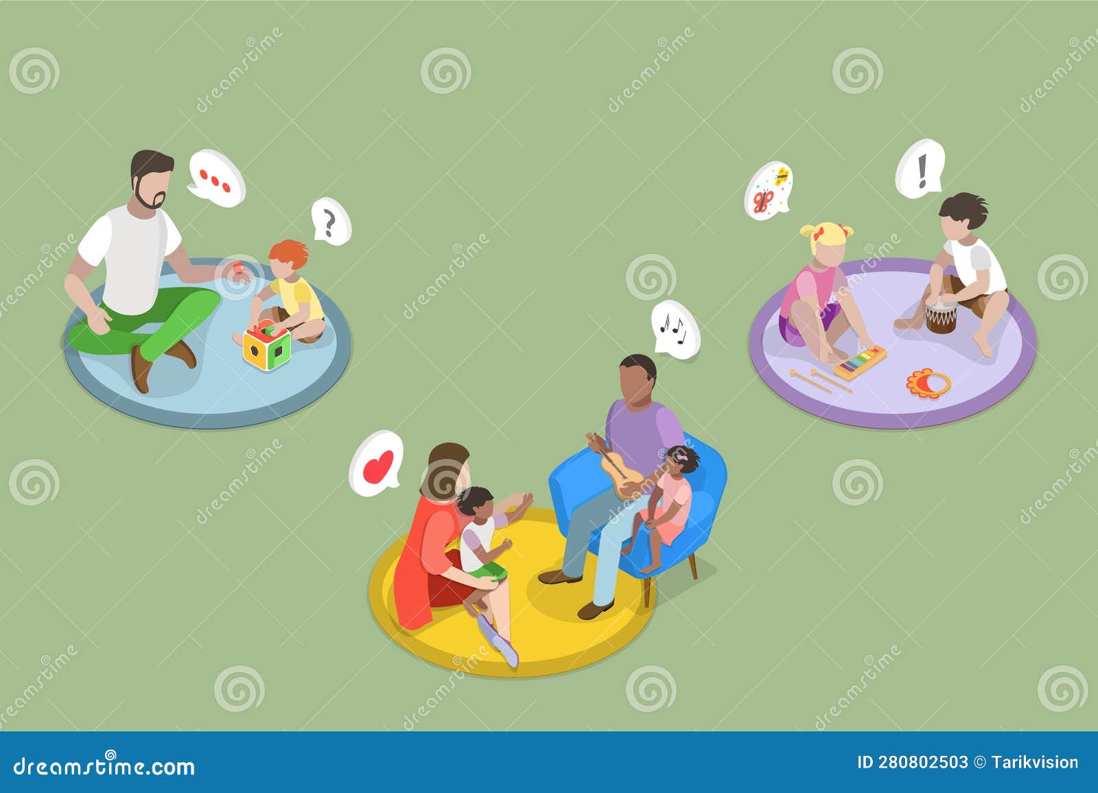 Infants Development Milestone Isolated Cartoon Vector Illustration Set ...
