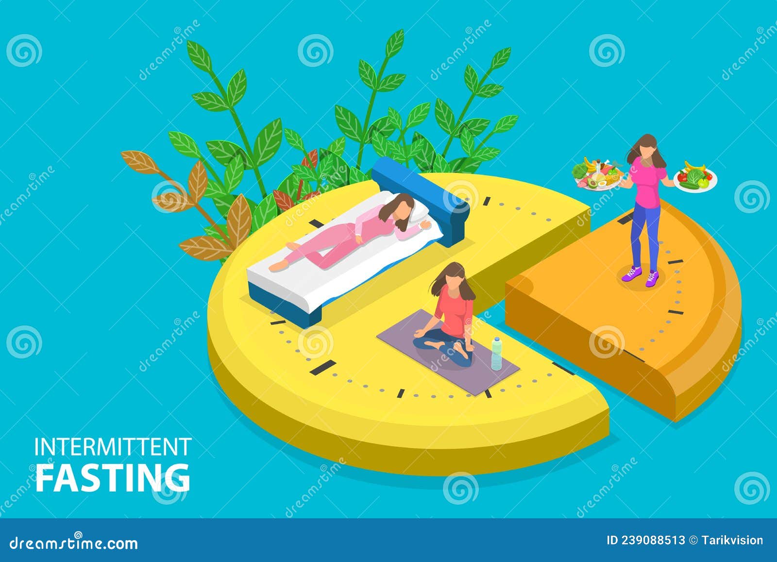 3D Isometric Flat Vector Conceptual Illustration of Intermittent ...