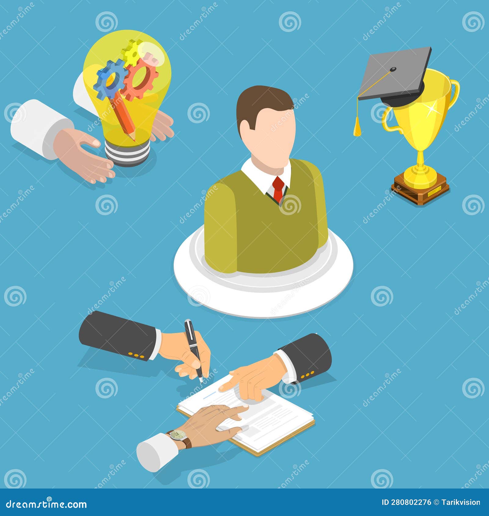 Visual Learner Blue Gradient Concept Icon Vector Illustration ... Visual Learner Blue Gradient Concept Icon Vector Illustration ...