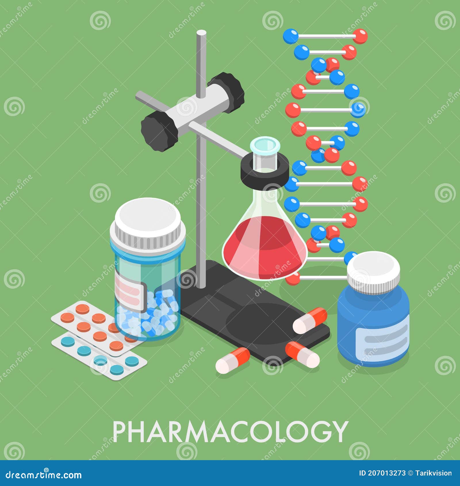 Pharmaceutical Engineering Vector Icon. Drug Formulating Illustration ...