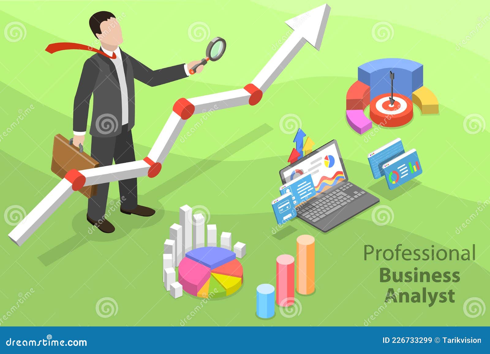 3D Isometric Flat Vector Conceptual Illustration of Professional ...