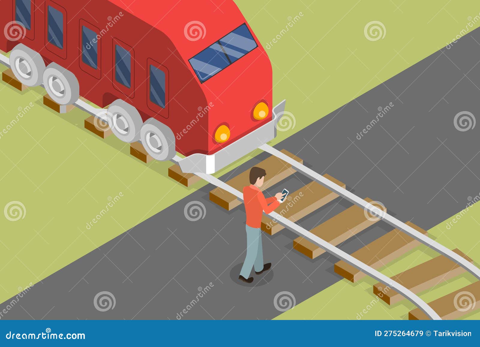 Railroad Safety Rules And Tips. Stop Look Listen Warning Sign For ...