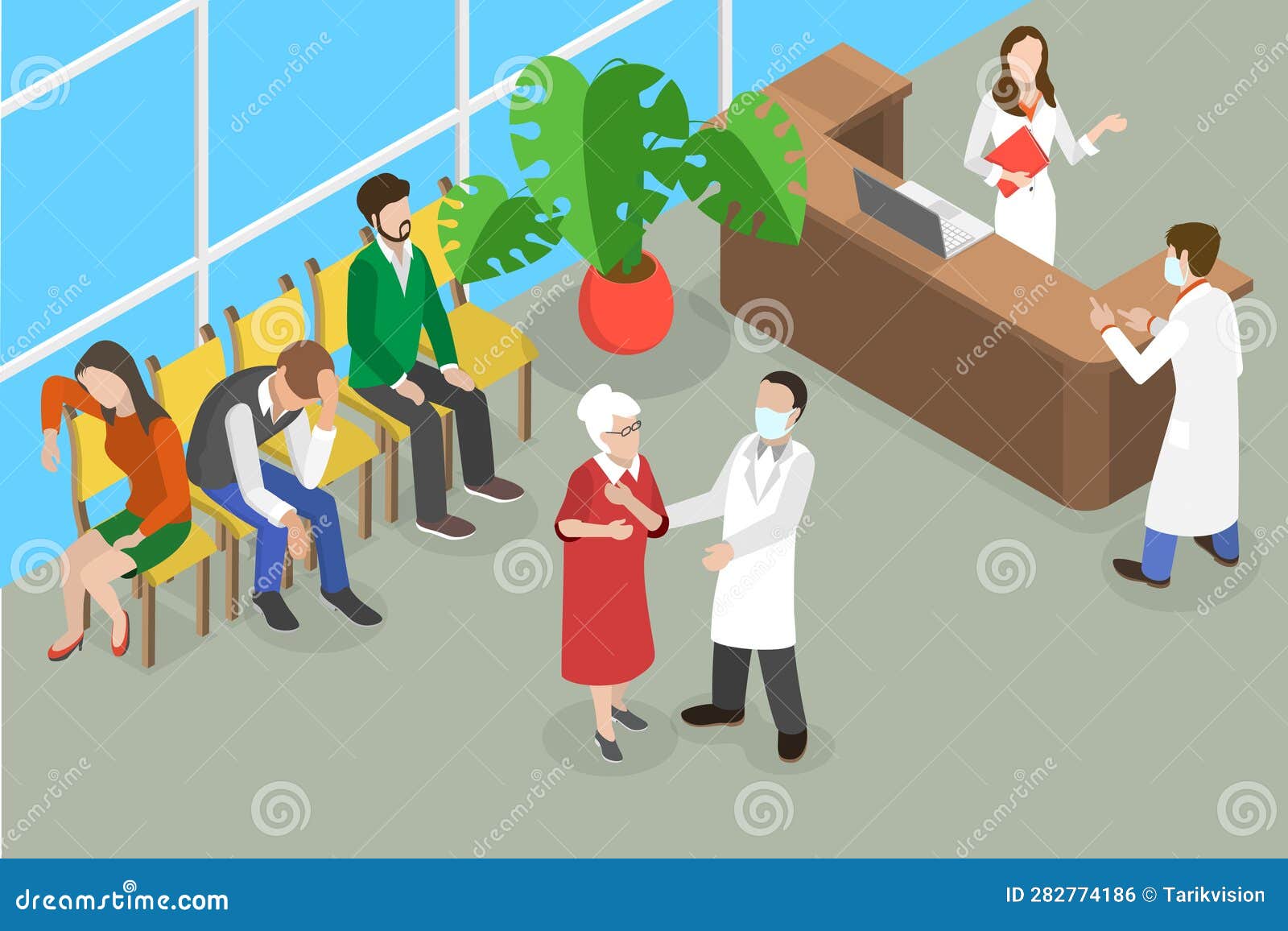 Clipart Of Hospital Porters