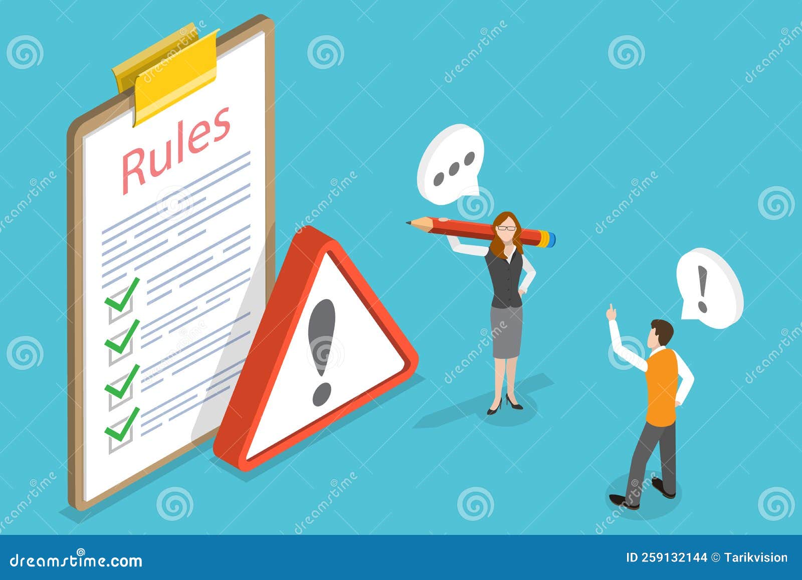 3D Isometric Flat Vector Conceptual Illustration of Regulatory ...