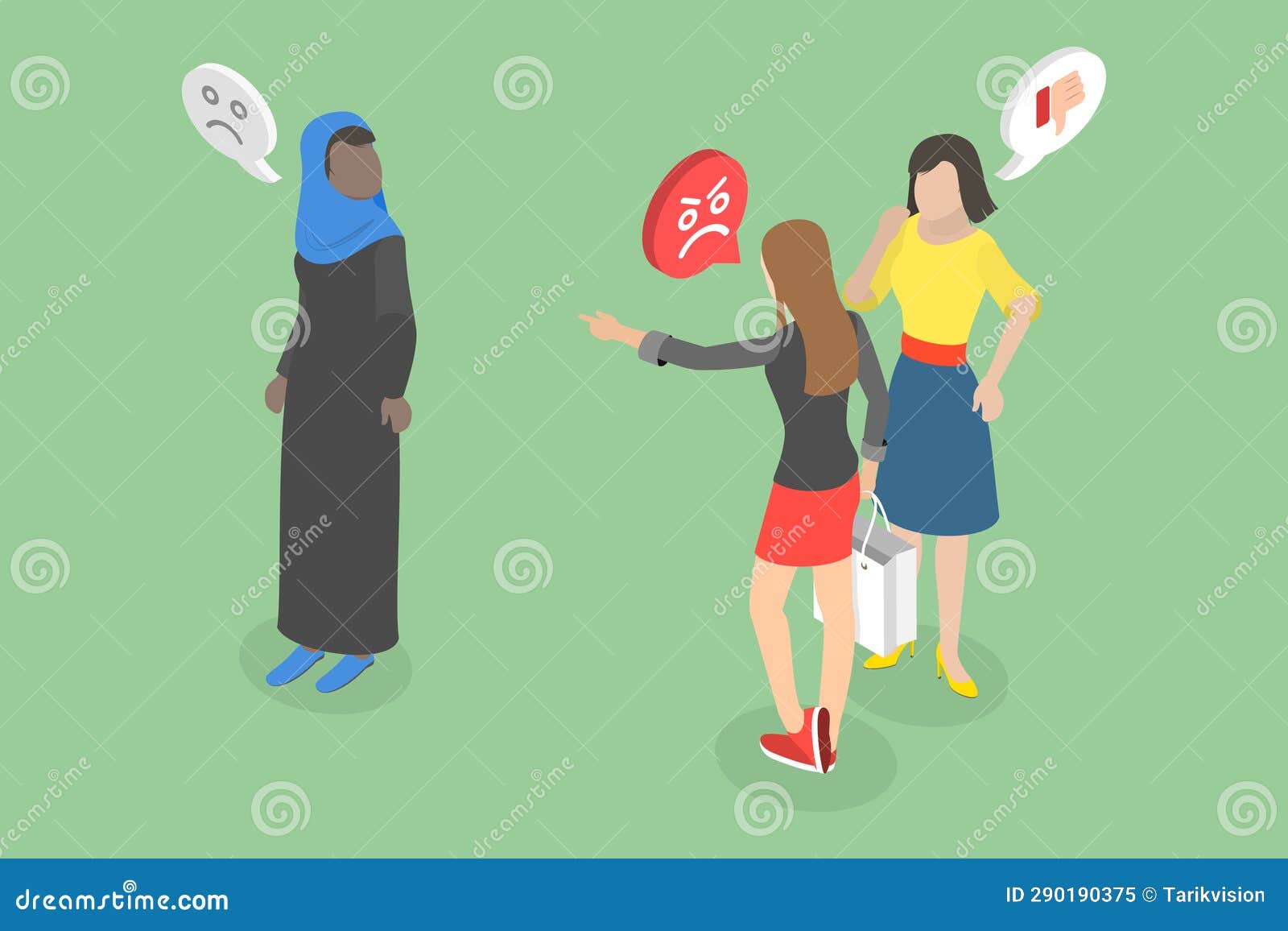 Religion Discrimination Illustration | CartoonDealer.com #206336112