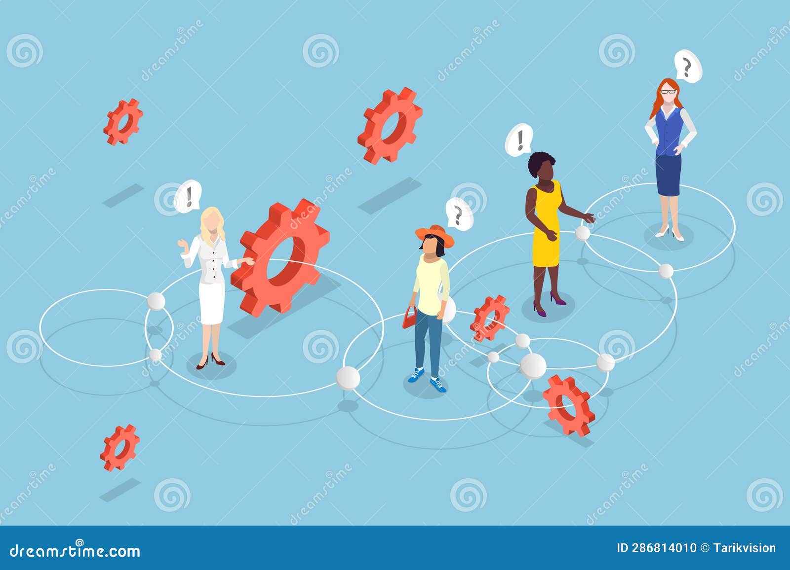 3D Isometric Flat Vector Conceptual Illustration of Sociology Stock ...