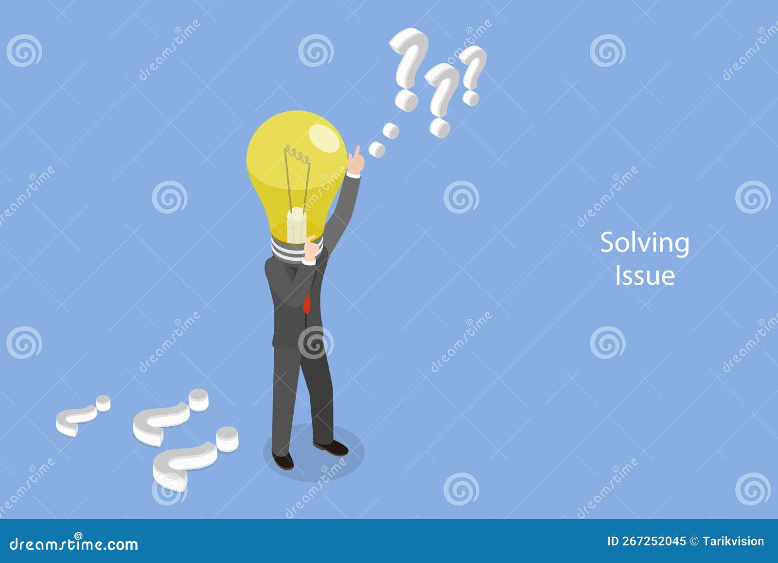 3D Isometric Flat Vector Conceptual Illustration of Solving Issue Stock ...