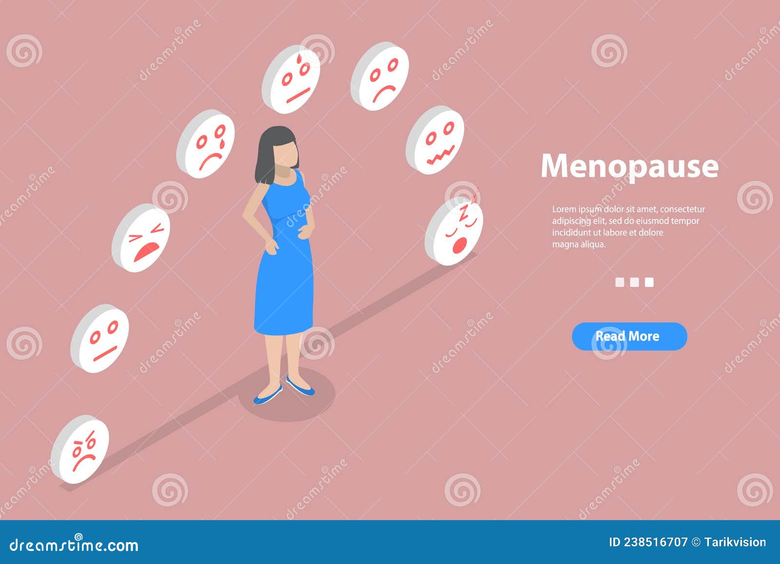 3d Isometric Flat Vector Conceptual Illustration Of Stages And Symptoms