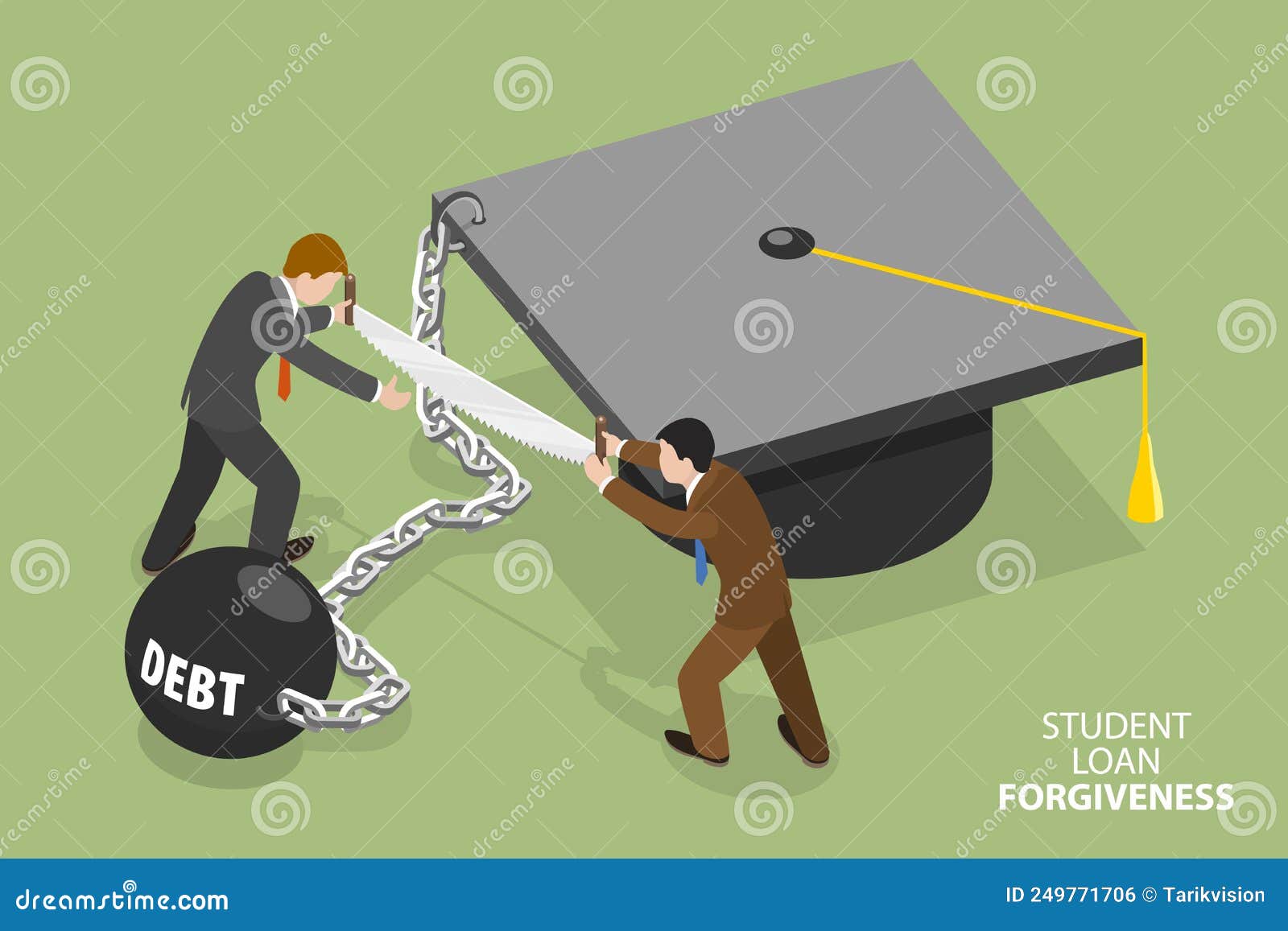 Loan Forgiveness Isolated Cartoon Vector Illustrations. | CartoonDealer ...