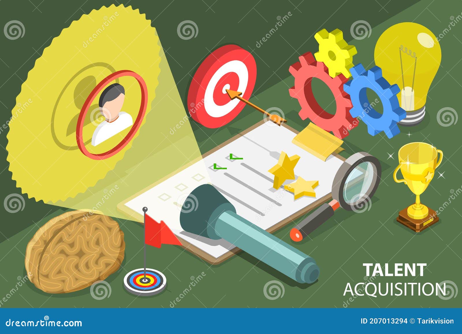 Talent Acquisition. Find Right Candidate. Find A Job. Vector Stock ...