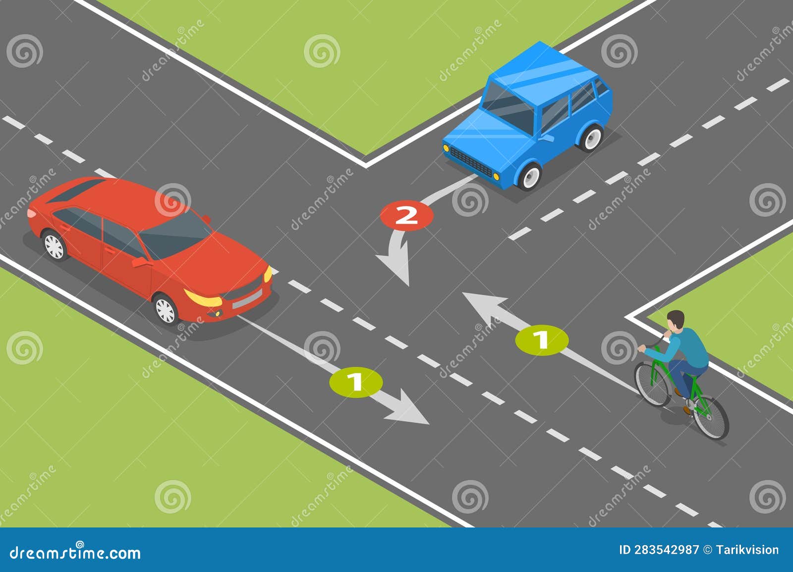 3D Isometric Flat Vector Conceptual Illustration of Traffic Regulation ...