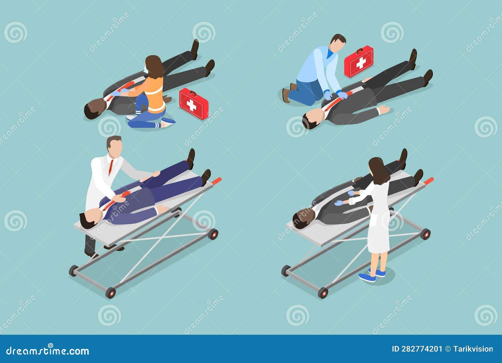 3D Isometric Flat Vector Conceptual Illustration of Urgency Care Stock ...
