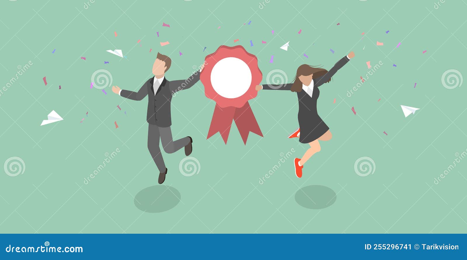 3D Isometric Flat Vector Conceptual Illustration of Winner Award Stock ...