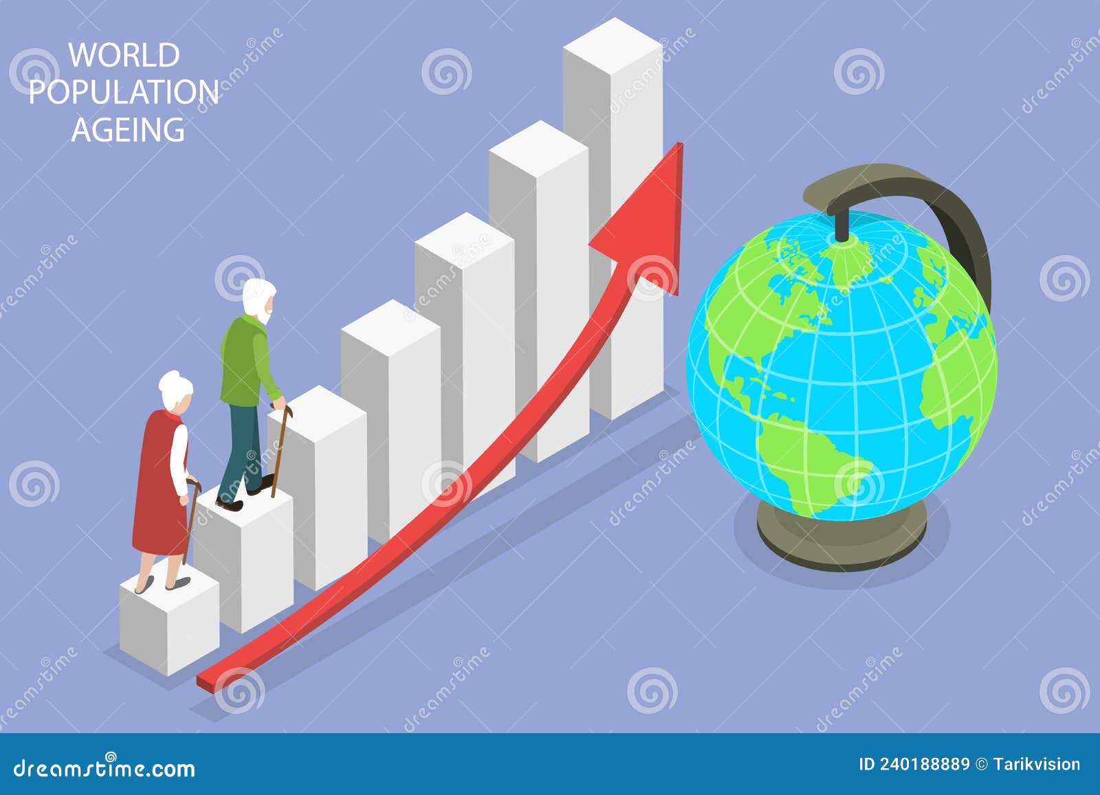 Population Ageing Color Line Icon. Environmental Problems. Sign For Web ...