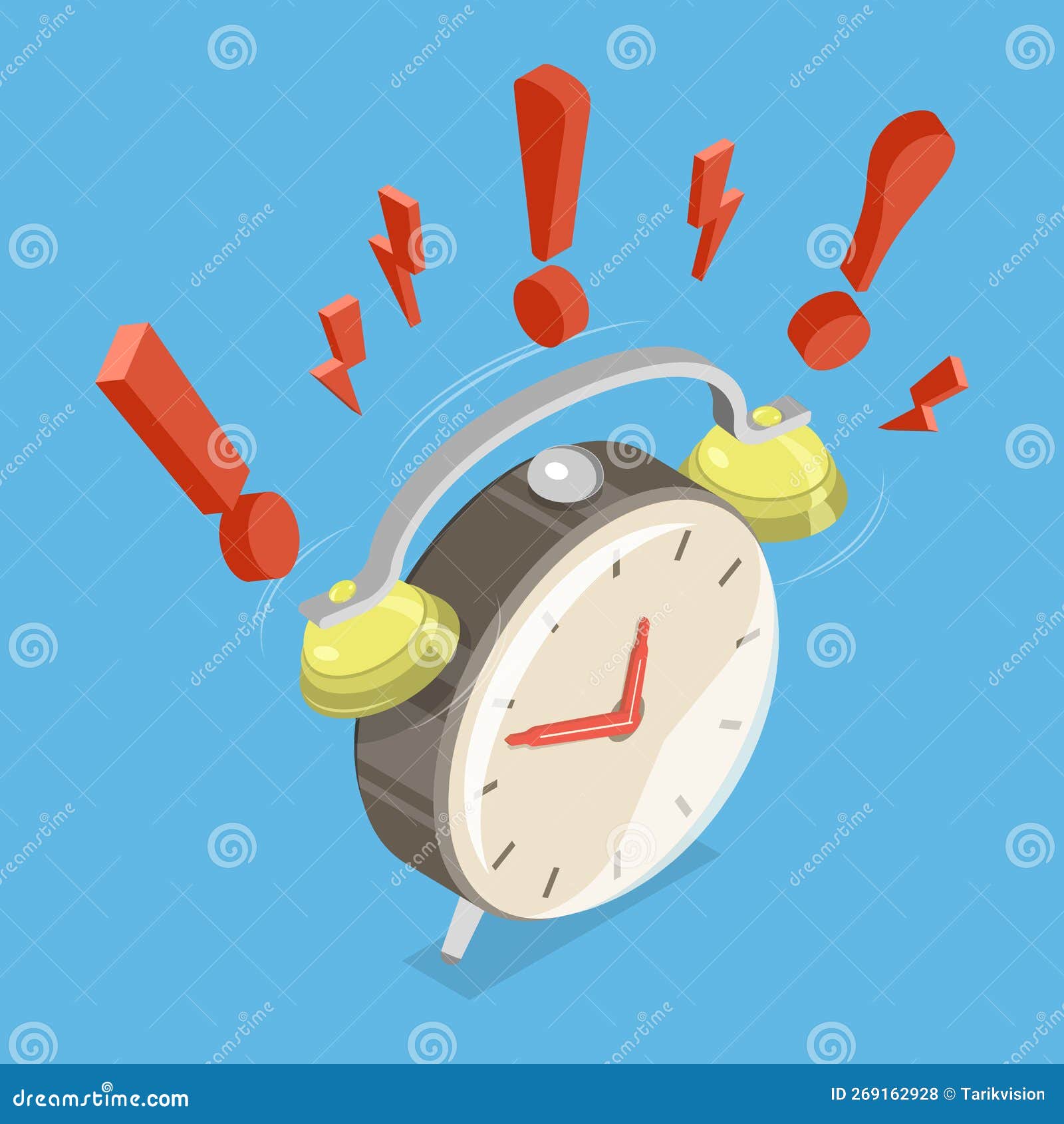 3D Isometric Flat Vector Icon of Urgency Alert Stock Vector ...