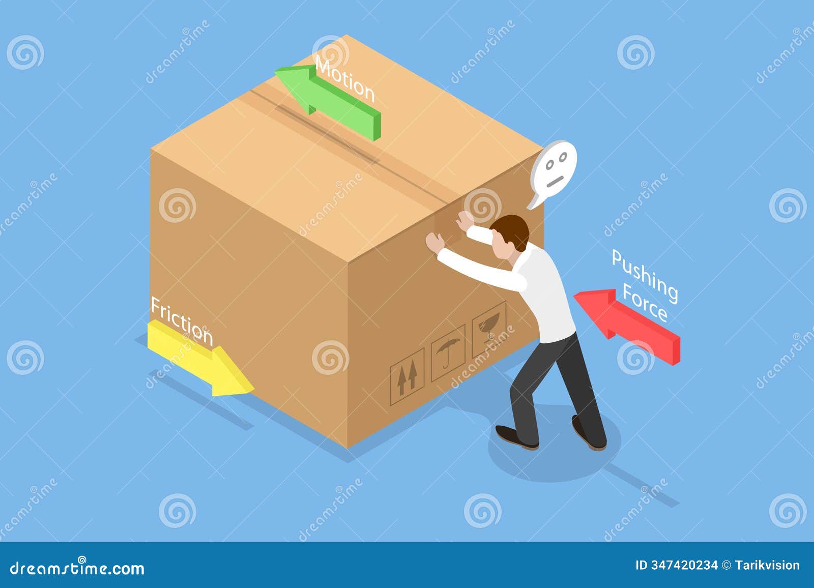 3D Isometric Flat Vector Illustration of Action Reaction Stock ...