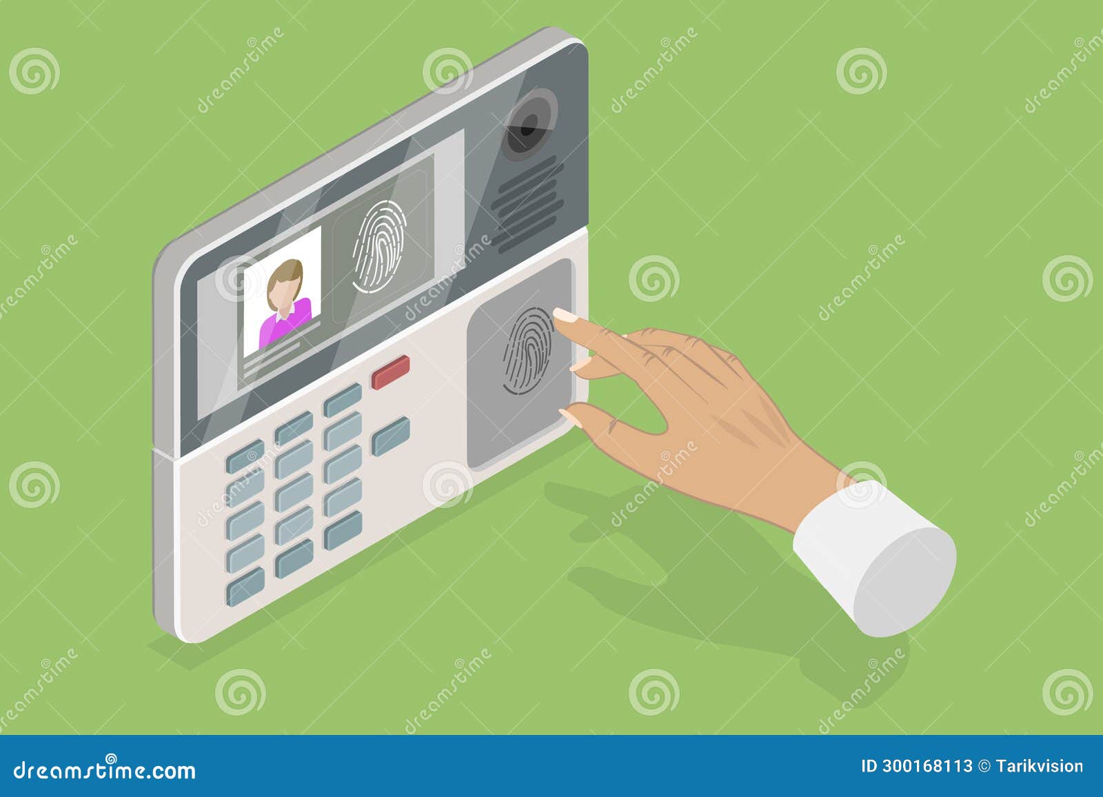3D Isometric Flat Vector Illustration of Authorization Security System ...