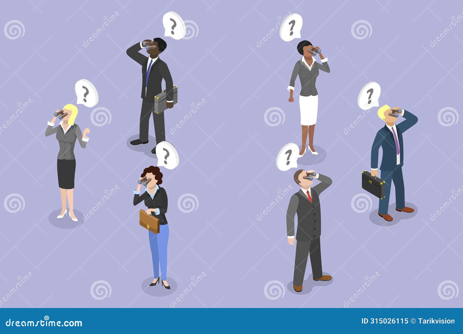 3D Isometric Flat Vector Illustration of Bad Communication Stock Vector ...