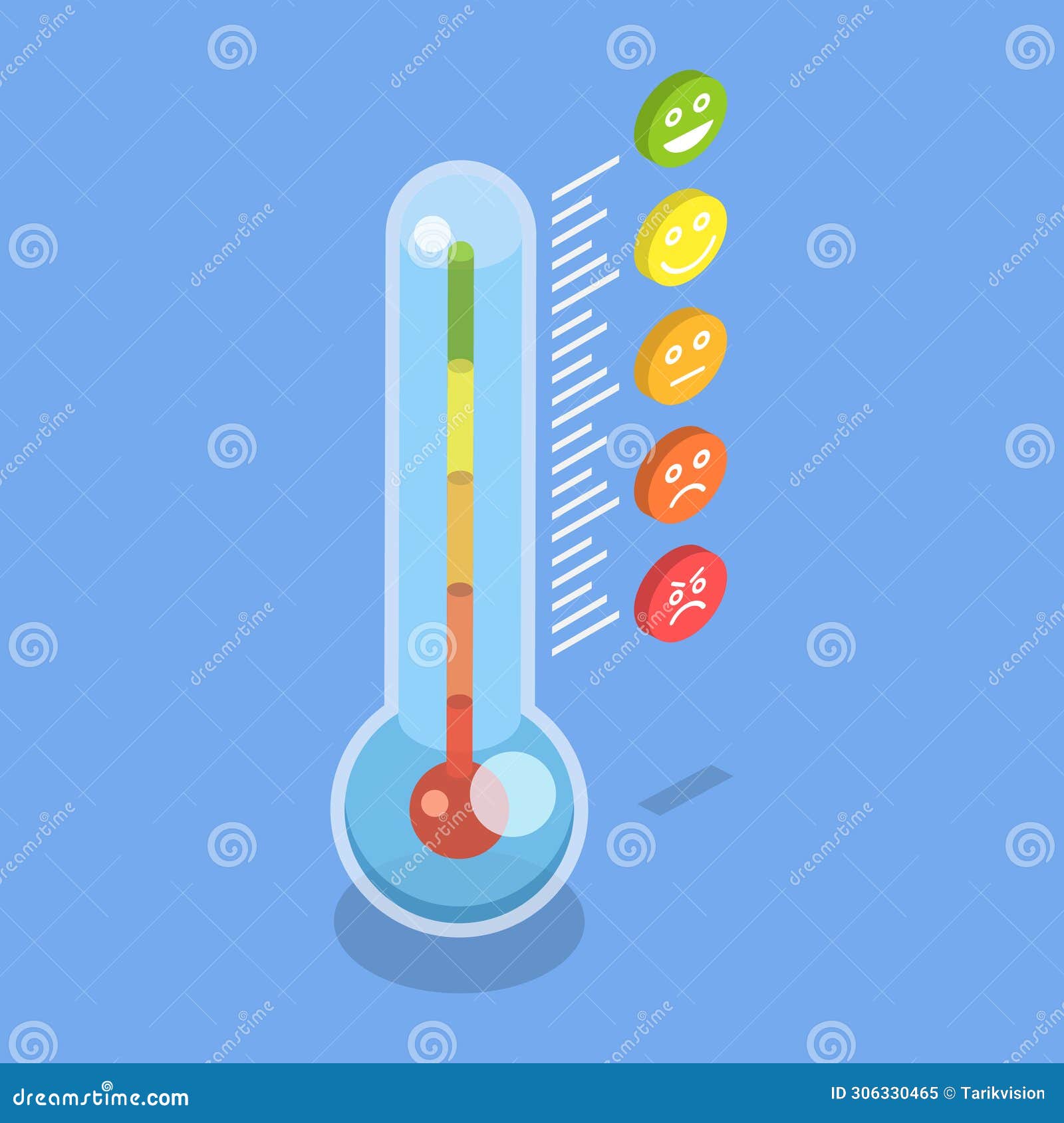 Scale Of Mood With Outline Emoticons. Angry To Happy. Smiles On Mood ...