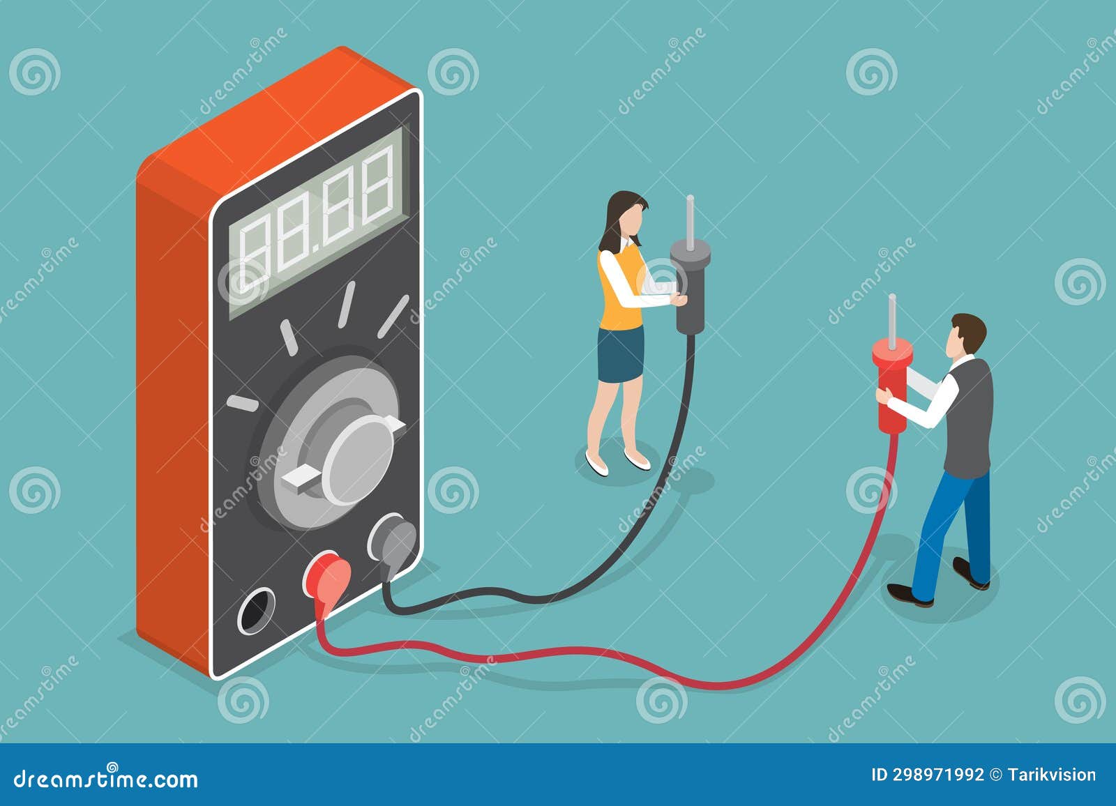 Illustration Of MultiMeter Cartoon Vector | CartoonDealer.com #3495817