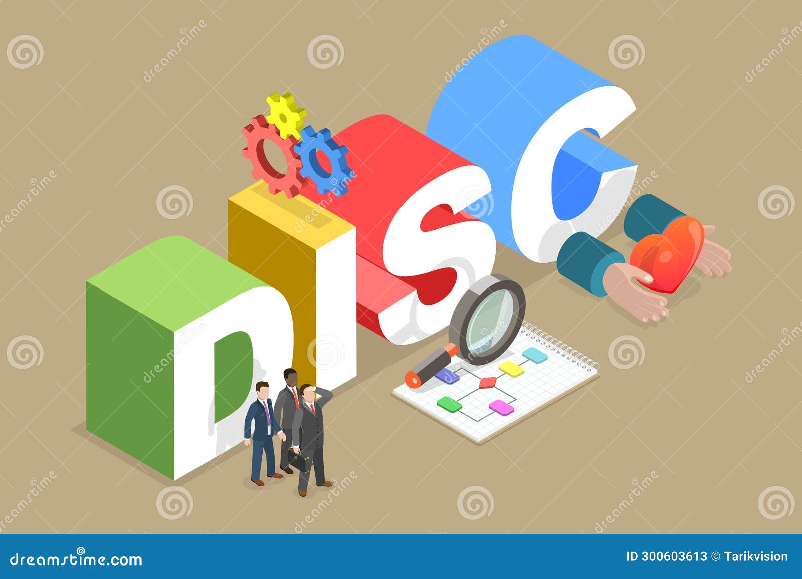 3D Isometric Flat Vector Illustration of DISC Stock Vector ...