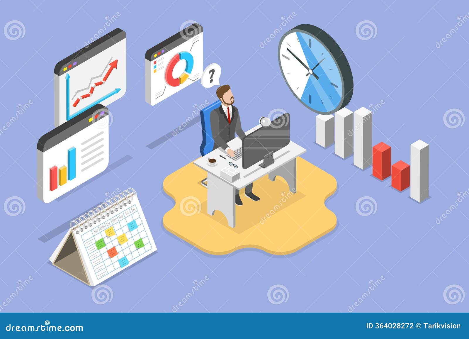 Employee Attendance Icon, Job Ontime Vector Design. Human Avatar With ...