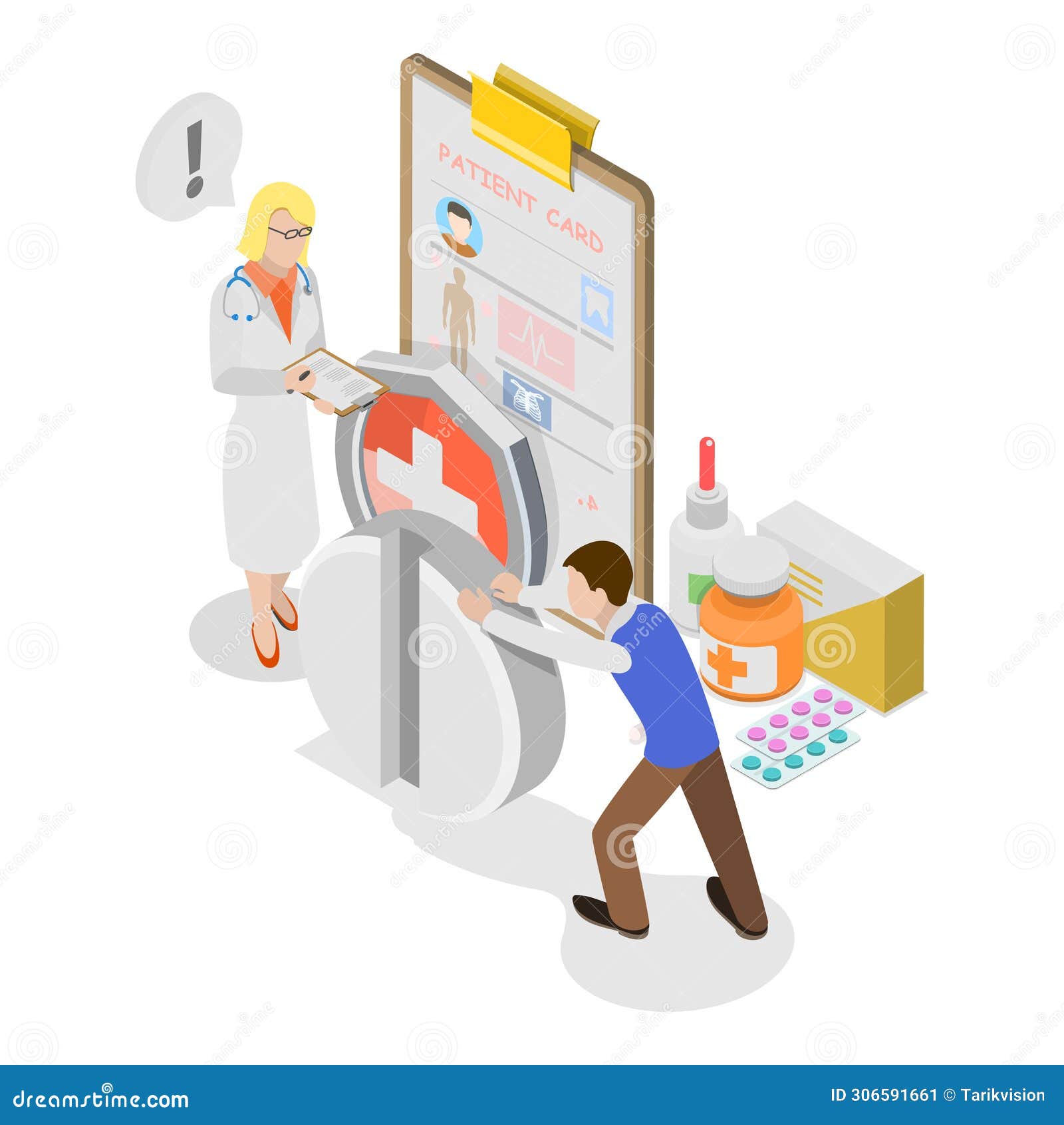 3D Isometric Flat Vector Illustration of Employee Benefits. Item 3 ...
