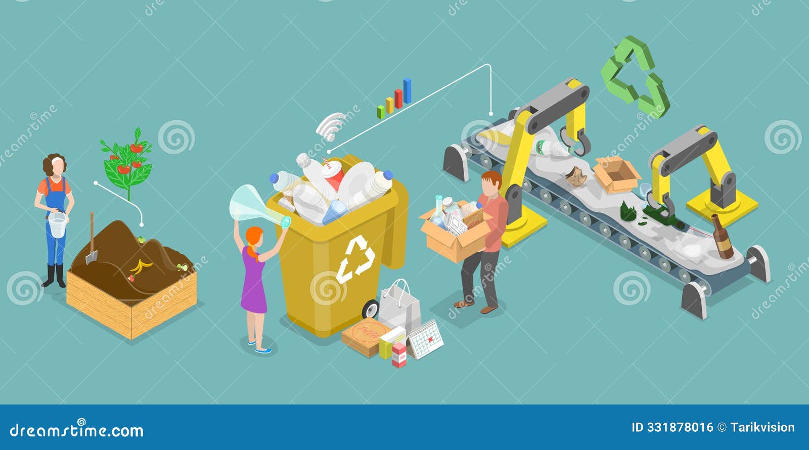 Garbage Management Advancements Are Highlighted In A Futuristic ...