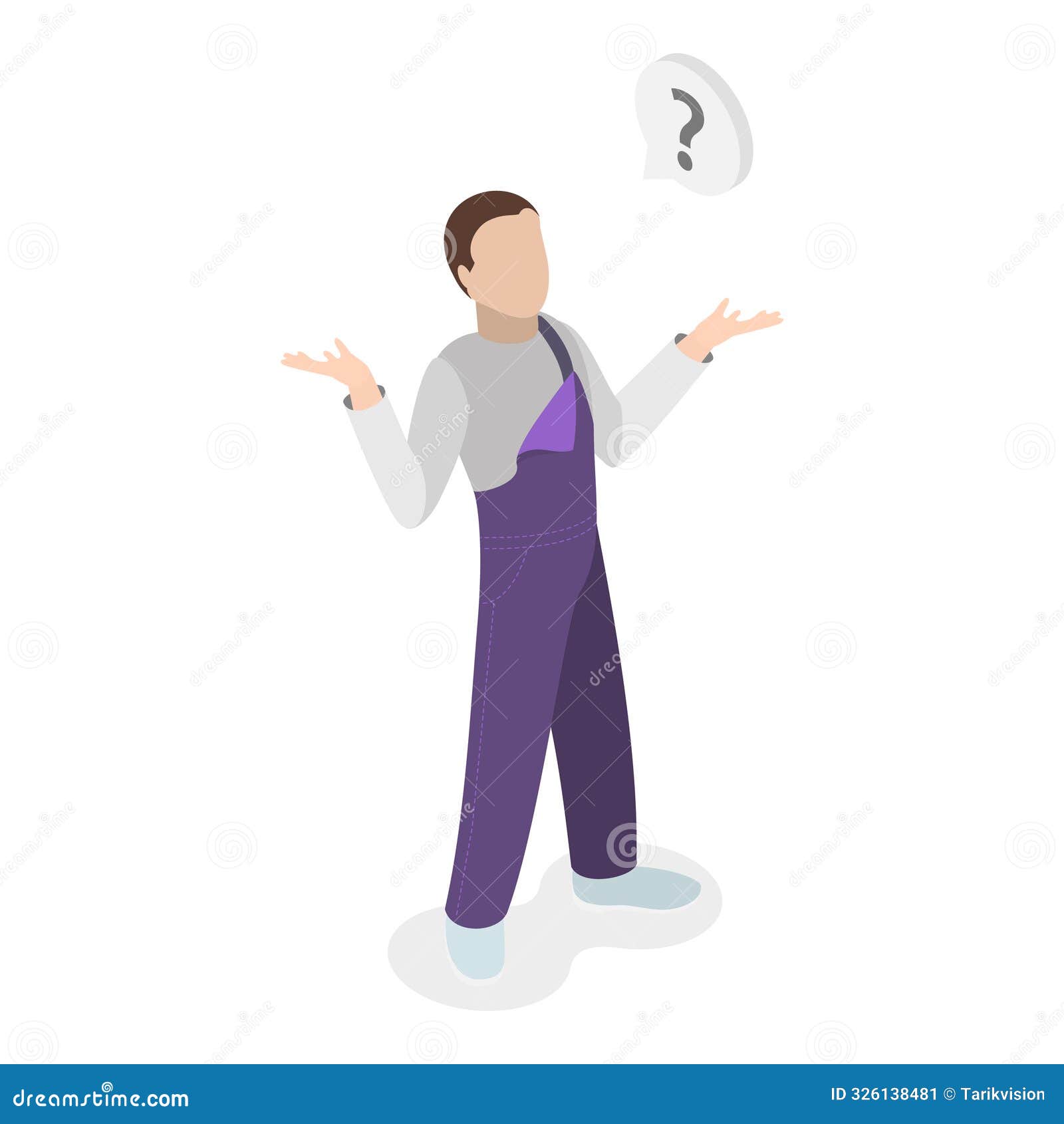 3D Isometric Flat Vector Illustration of Human Emotions and Body ...