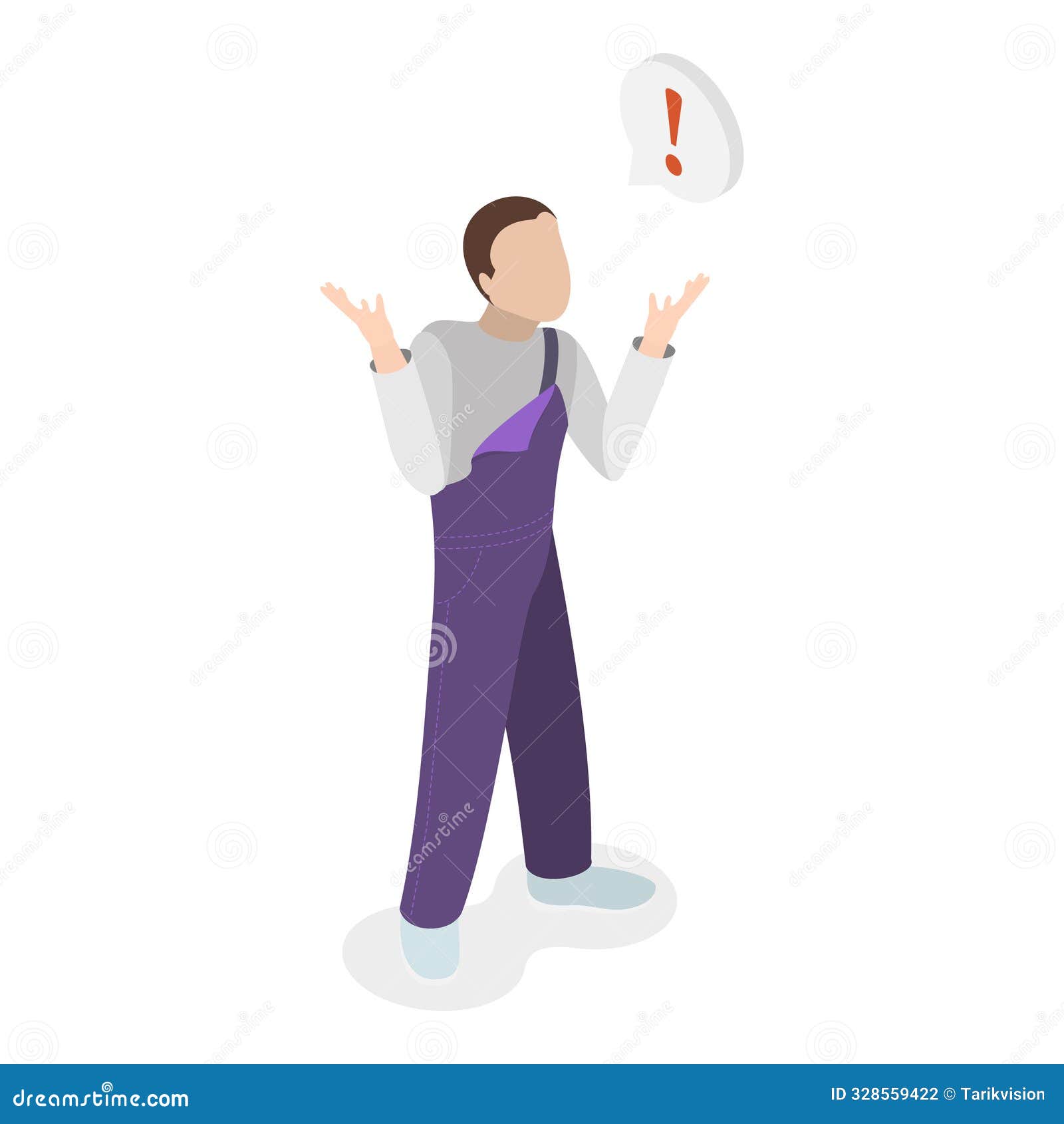 3D Isometric Flat Vector Illustration of Human Emotions and Body ...