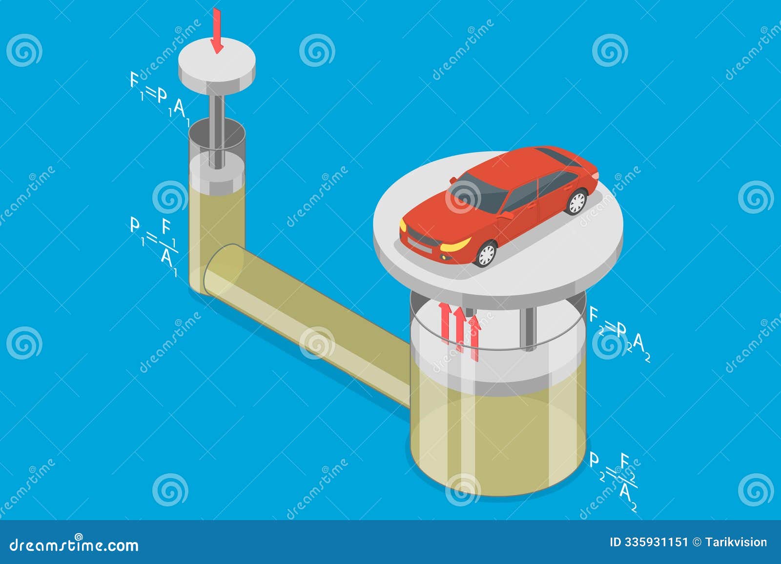 3D Isometric Flat Vector Illustration of Hydraulic Power Pack Stock ...