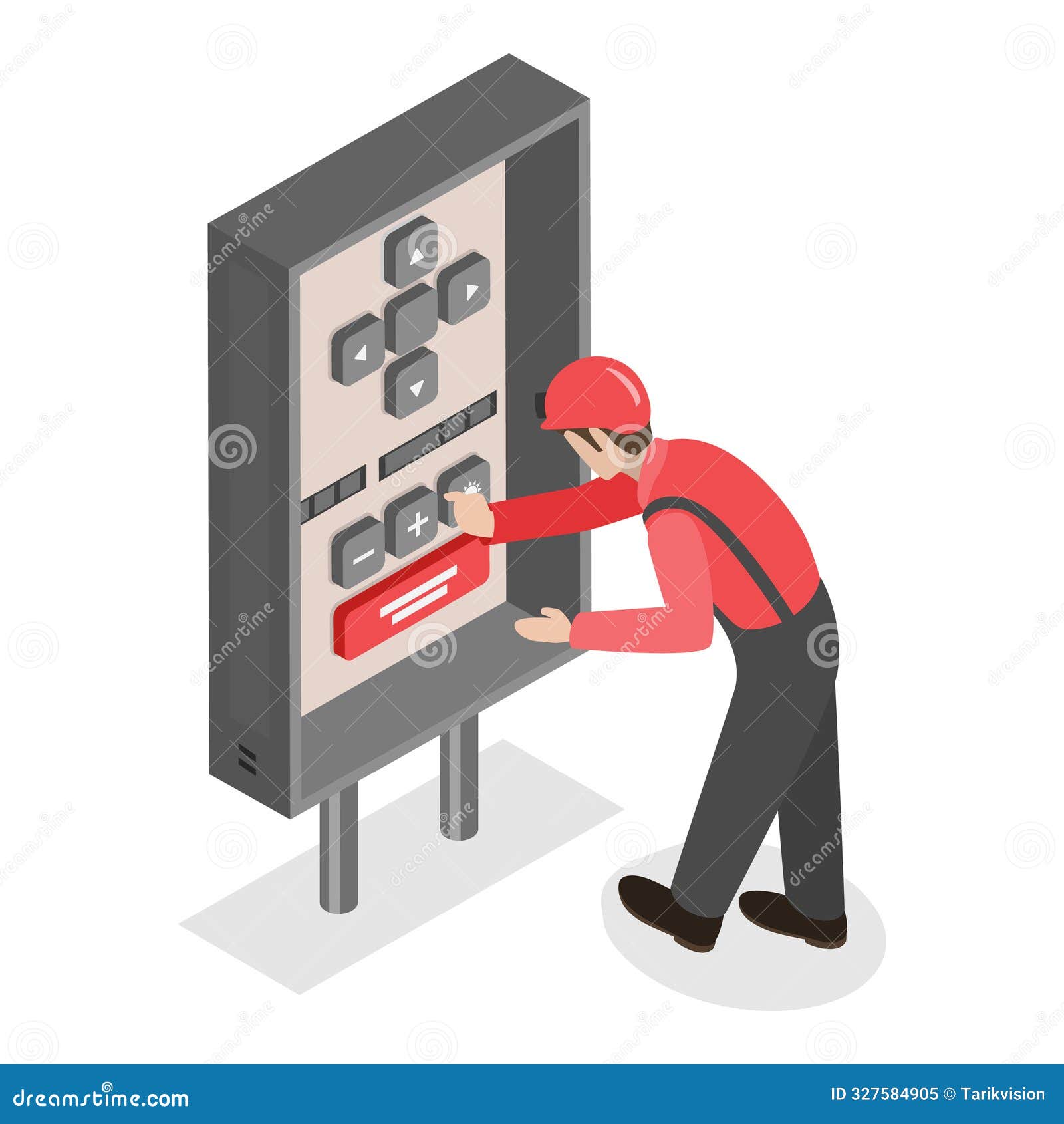 3D Isometric Flat Vector Illustration of Irrigation System Components ...