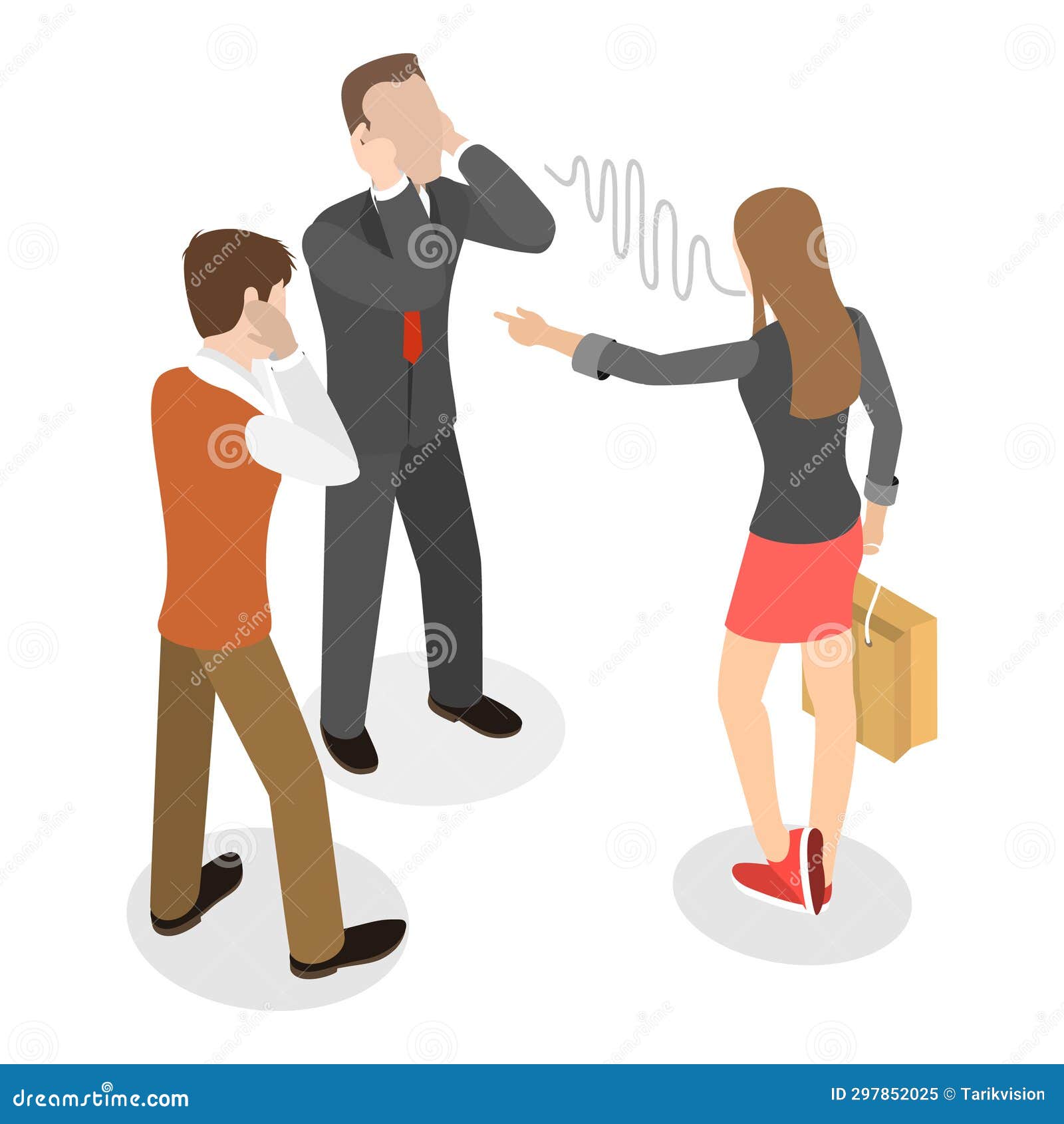 3D Isometric Flat Vector Illustration of Loud Sounds. Item 1 Stock ...