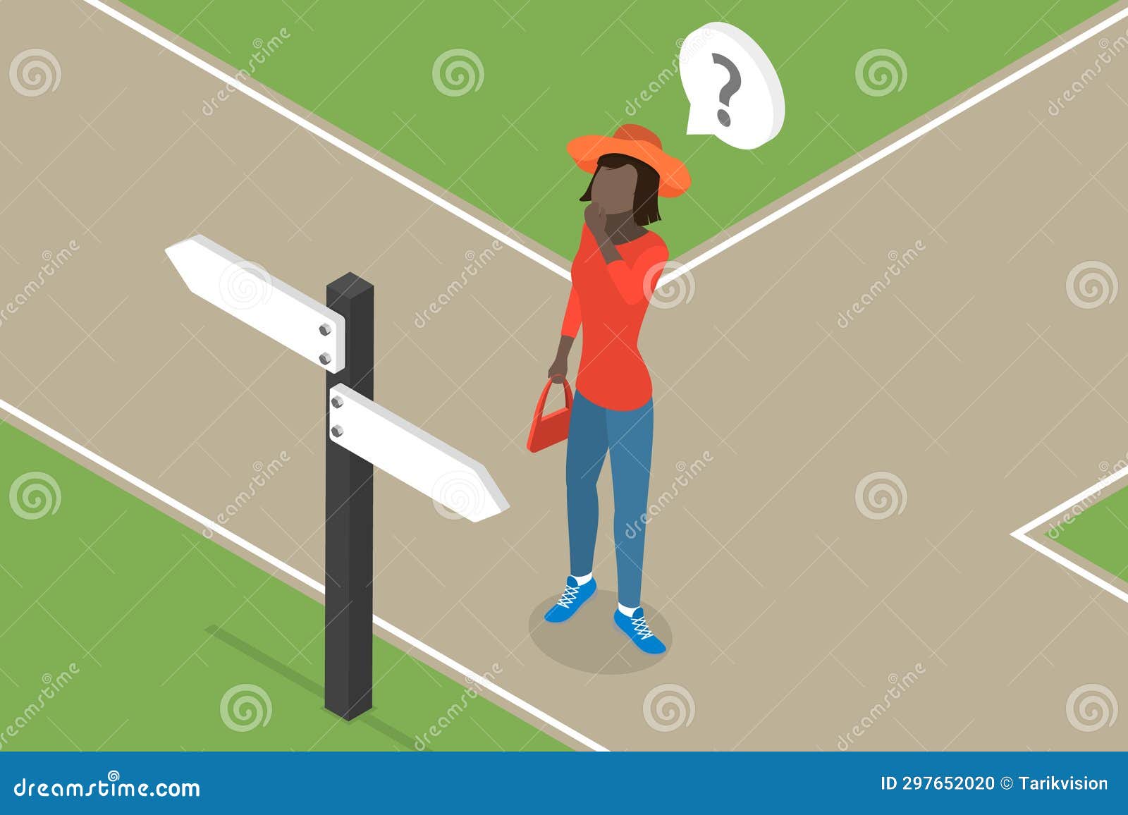 3D Isometric Flat Vector Illustration of Making Decision Stock Vector ...