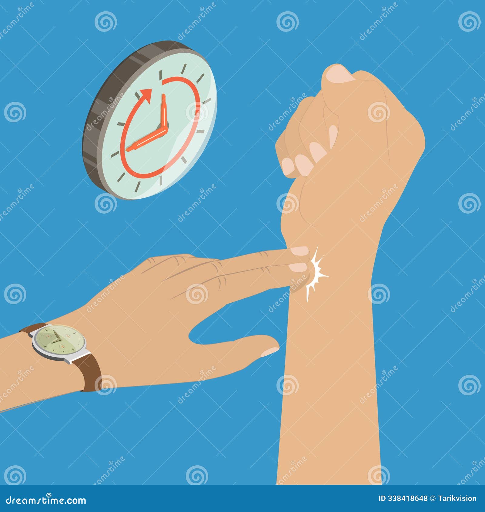 3D Isometric Flat Vector Illustration of Measure Radial Pulse Stock ...