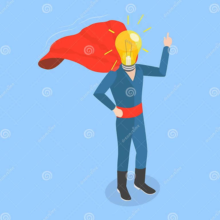 3D Isometric Flat Vector Illustration of Moment of Insight Stock Vector ...