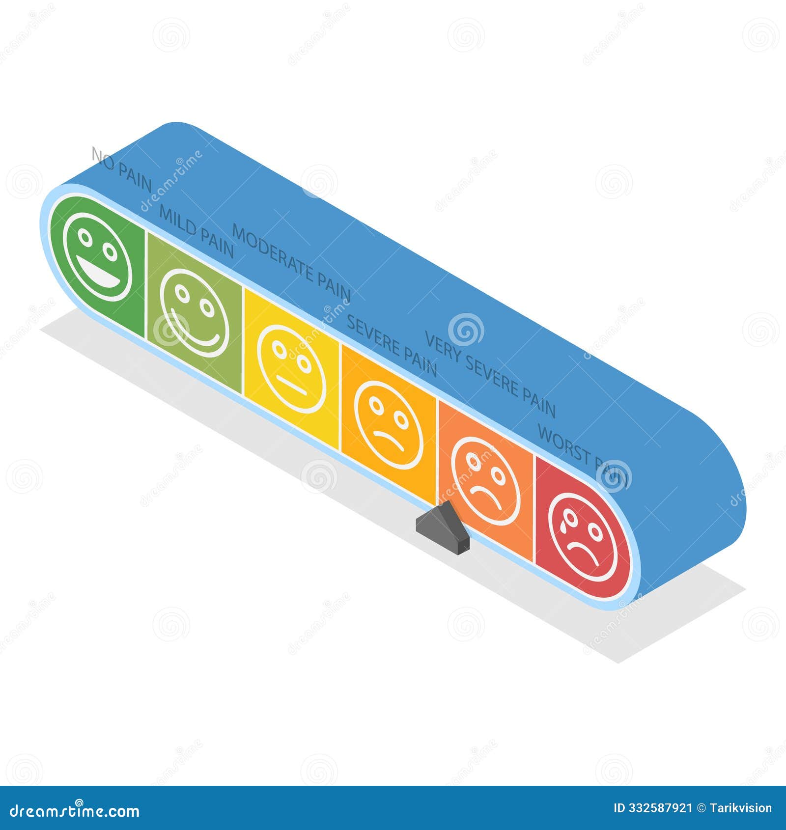 1-10 Pain Level Thermometer. Clipart Image Vector Illustration ...