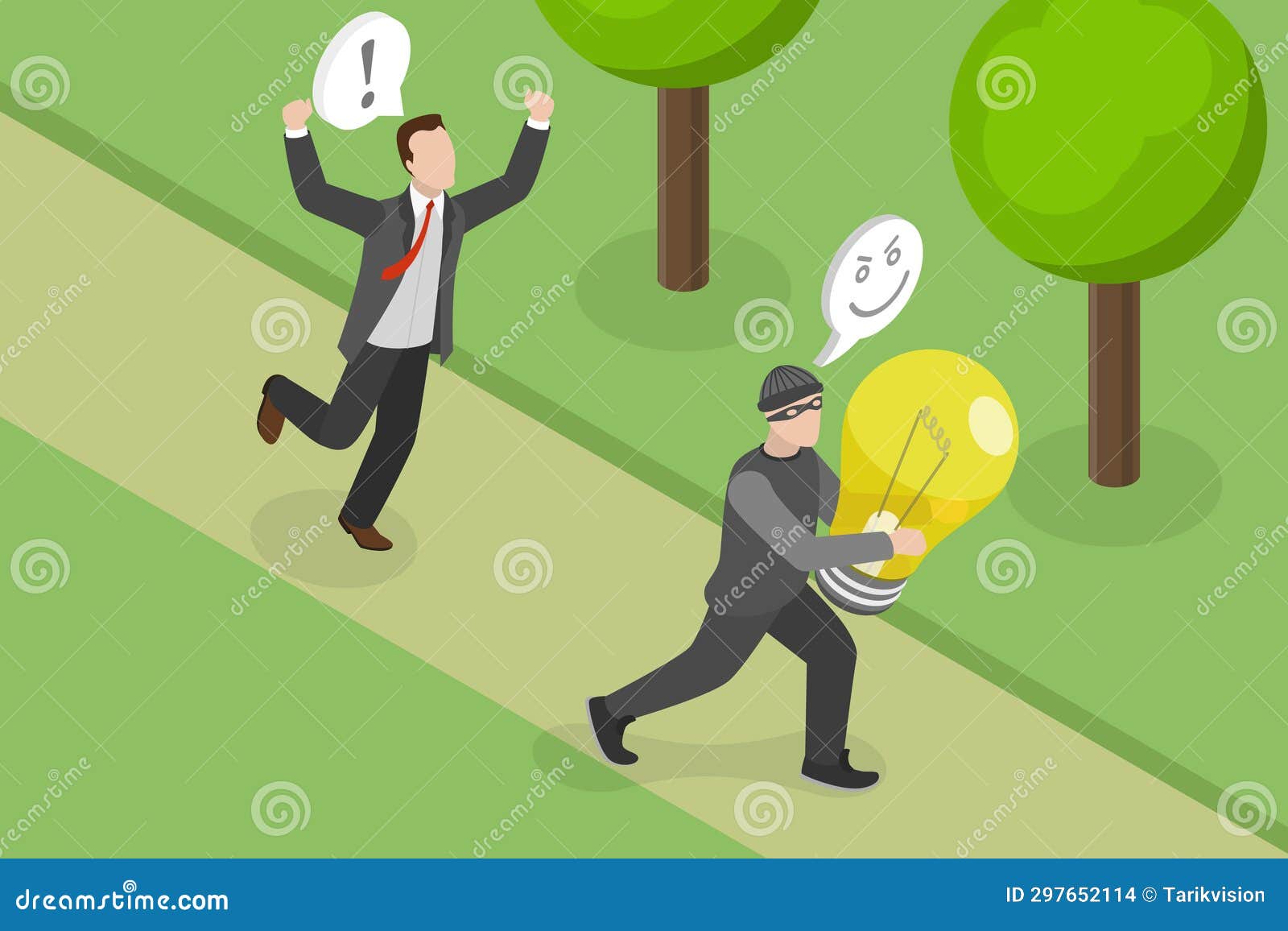 3D Isometric Flat Vector Illustration of Plagiarism Stock Illustration ...